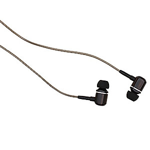Symphonized MTRX 2.0 Premium Wired Earbuds - Wood In-Ear Headphones with Microphone & Volume Control, Noise Isolation - Corded Ear Buds for Android - Earphones for Computer & Laptop (GunMetal)