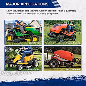 MaxAuto 2Pcs 18X8.50-10 Turf Lawn Mower Tractor Riding Tire P332 4PR Load Range B