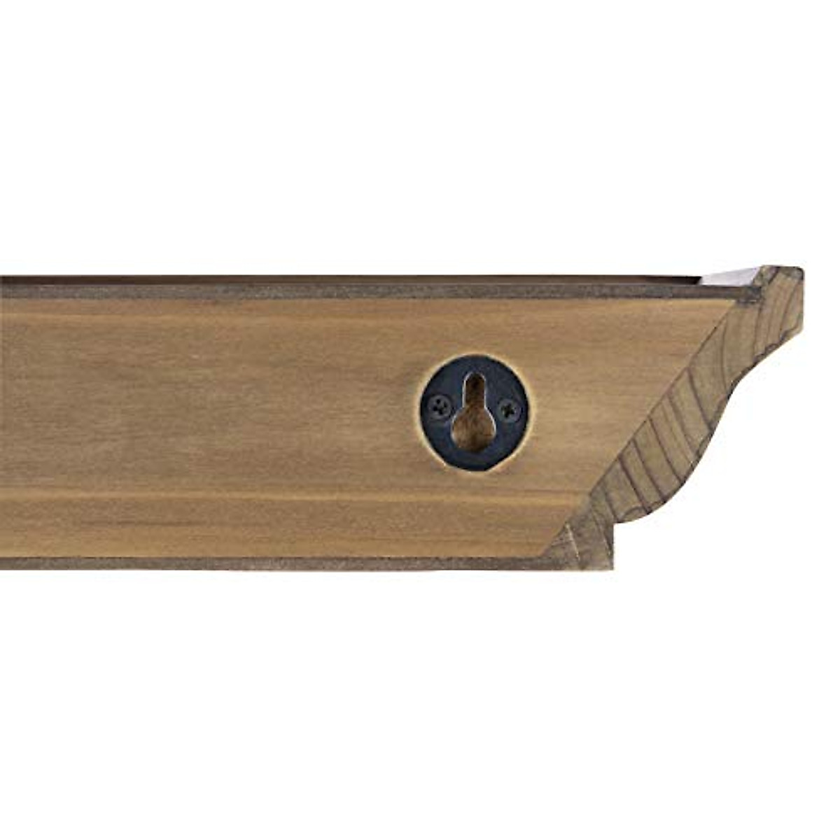 kieragrace Muskoka Fitz Wood Shelves - Walnut, 36", Set of 3