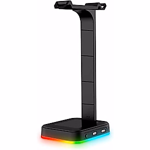 ANIIC Headset Stand RGB Headphone Stand Over-Ear Headset Desk Bracket Earphone Holder Display Shelf USB Support Gaming PC Accessories Headphone Stand