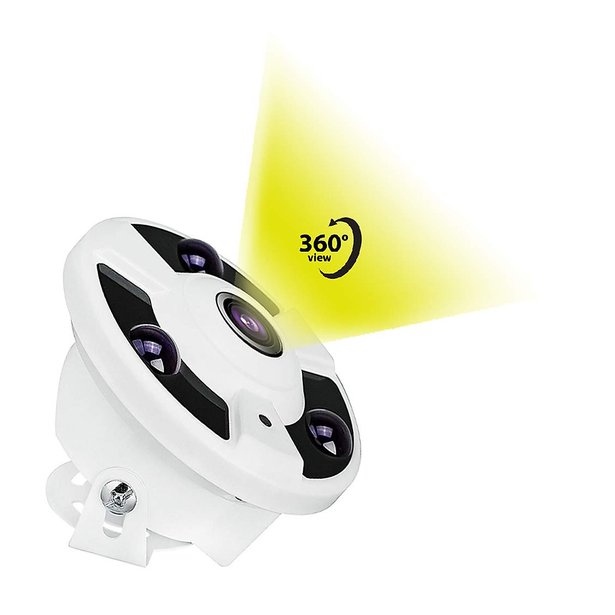 VIEWISE Analog HD 5MP 360 Degree Security Surveillance Camera Fisheye 1.7mm Lens Wide Angle Panoramic Security Indoor Dome Camera 2 in 1 (TVI/AHD) IR 15FT Nightvision DC12V (2592 X 1944)