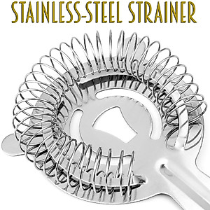 Stainless Steel Hawthorne Cocktail Strainer for Bar, Restaurant, or Home by Cocktailor
