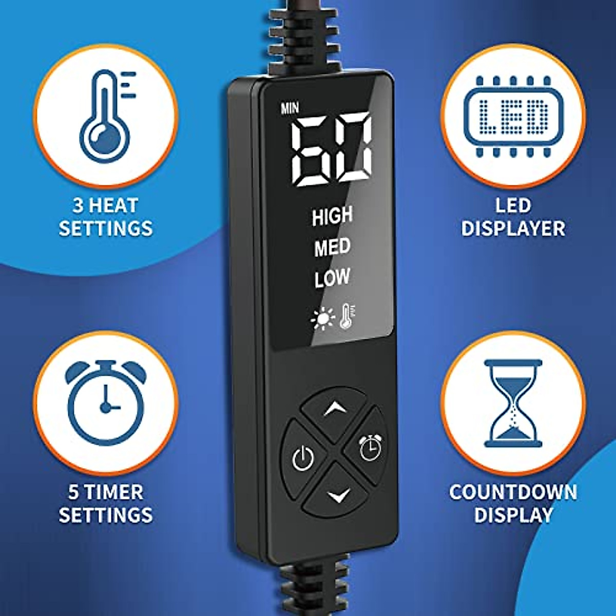 sticro Wrist Thumb Brace Heating Pad for Arthritis and Carpal Tunnel Relief, Hand Heating Pad for Sprains Trigger Thumb, Wrist Hand Tendonitis Pain Relief - Left Right Hand