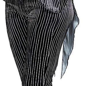 Disguise mens Disney Women's Jack Skellington Deluxe Adult Sized Costume, Multi, S 4-6 US