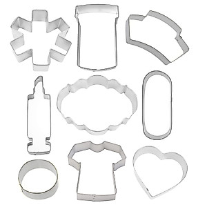 Nurse/Nursing Cookie Cutter 9 Piece Set from The Cookie Cutter Shop – Tin Plated Steel Cookie Cutters