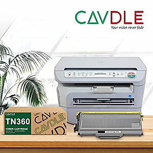 CAVDLE TN360 2-Packs Compatible Toner Cartridge Replacement for Brother TN360 Work with Brother DCP-7030 DCP-7040 MFC-7340 MFC-7440N MFC-7840W HL-2140 HL-2150 HL-2170W Black-2 Packs