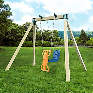 BETOOLL A-Frame 2 Brackets Swing Set Bracket with Mounting Hardware (Green)