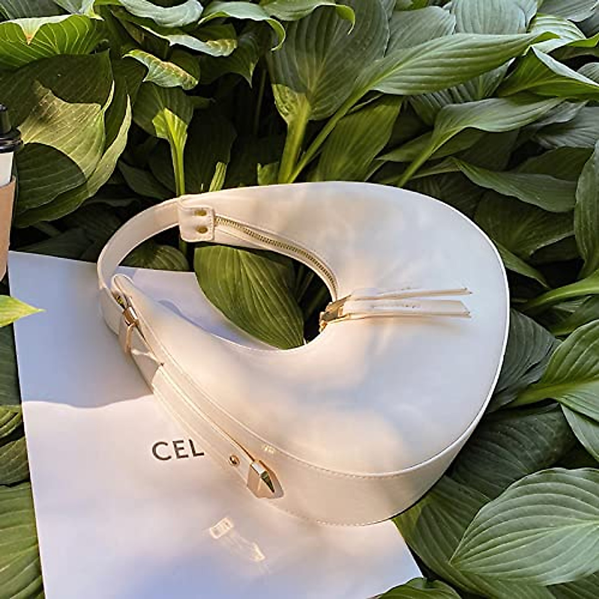 Ergocar 2022 New Women's Tote Handbags, Crescent Bags for Women Fashion Women Underarm Bag Top-Handle Bag, Beige