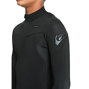 Quiksilver Boys 3/2 Sessions Back Zip Wetsuit - Black | 14
