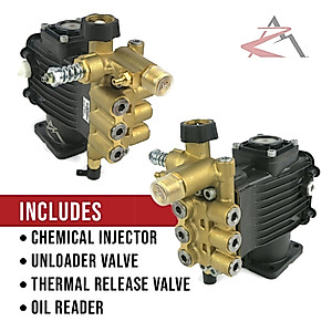 The ROP Shop | 3600 PSI Power Pressure Washer Water Pump, 2.5 GPM, 3/4" Shaft for Honda GX200