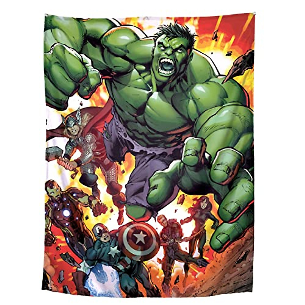 Jay Franco Marvel Avengers Hulk Smash Tapestry – 30 x 40 Inch Wall Hanging – Kids Room Décor (Official Marvel Product)