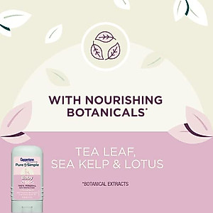 Coppertone WaterBabies Sunscreen Spray, SPF 50 Baby Sunscreen, Spray On Sunscreen, 6 Oz and Pure and Simple Sunscreen Stick, SPF 50, 0.49 Oz