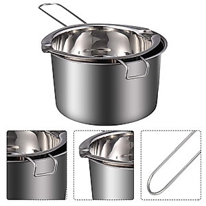 EXCEART Chocolate Melting Bowl 1 Set Stainless Steel Double Boiler Pot Cheese Melting Pot Chocolate Melting Pot Wax Melting Pot for Home Use Candle Making Supplies