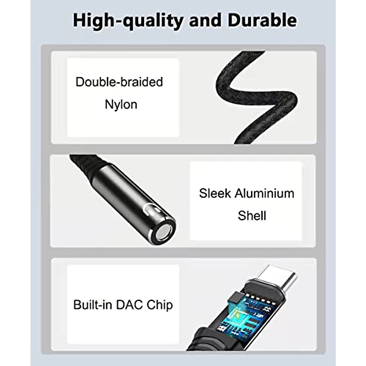 Vcddom Upgraded 2 in 1 USB C to 3.5mm Headphones Adapter with PD Fast Charging Compatible for Pixel 5 4 3 2 XL, Galaxy S22 S22+ S21 S21+ S20 Note20, iPad Pro 2018 and More