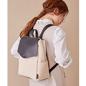 legato largo(レガートラルゴ) Women Backpack, Ivory/Black