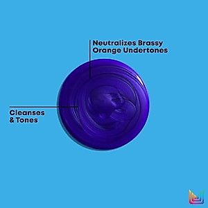 Matrix Brass Off Blue Shampoo and Nourishing Conditioner Set | Moisturize, Tone & Neutralize Brassy Hair | For Color Treated | For Bleached Hair | For Brunettes & Dark Blondes