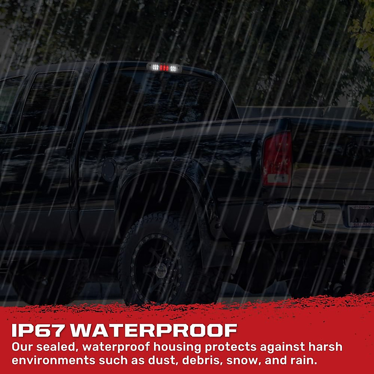 Recon 264118BK LED Third Brake Light Kit 2002-2006 Dodge RAM 1500 & 2003-2006 RAM 2500/3500 - Smoked Lens