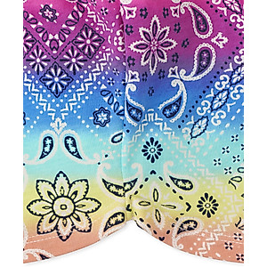 The Children's Place Baby Toddler Girls Dolphin Shorts, Spiral/Purple/Bandana/Fall Fuchsia 4-Pack, 3T