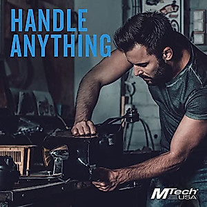 MTech USA – Spring Assisted Folding Knife – Black Stainless Steel Blade and Black Aluminum Handle with Rope Cutter, Glass Punch and Pocket Clip - Hunting, Camping, Survival, Tactical, EDC – MT-A845BK