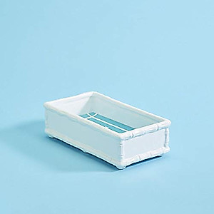 Two's Company Hampton Faux Bamboo Fretwork Guest Towel Tray