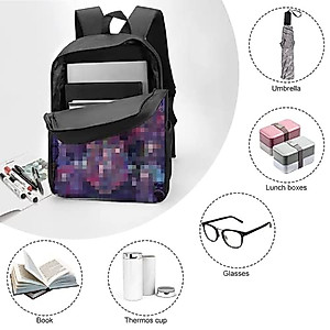 Afifuots 17inch Multi-Function Travel Backpack Daypack 3d Printed Laptop Backpack Large Capacity Shoulder Bag For Daily Life 5