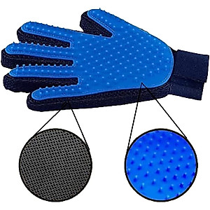 Pet Hair Grooming Gloves - Gentle Pet Hair Deshedding glove and Bath Tool