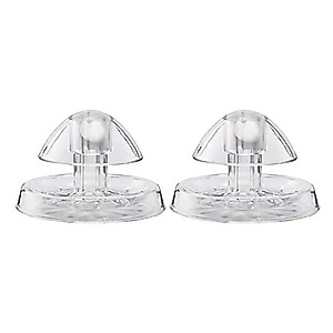 KVSERT 2 Pcs Snail Trap for Fish Tank Aquarium Plastic Clear Snail Trap Planarian Leech Catcher 6cm
