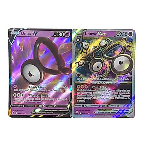 Unown V & Vstar 065/195- Silver Tempest - Pokemon Ultra Rare Card Lot - 2 Card Set