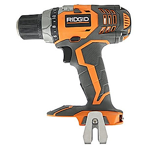 Ridgid Fuego R86008 18V Lithium Ion 1650 RPM Cordless Compact 2 Speed Drill / Driver with LED Grip Light and Keyless Chuck (Battery Not Included, Power Tool Only)