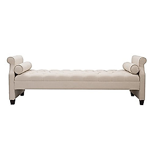 Jennifer Taylor Home Eliza Sofa Bed, Sky Neutral, Twin