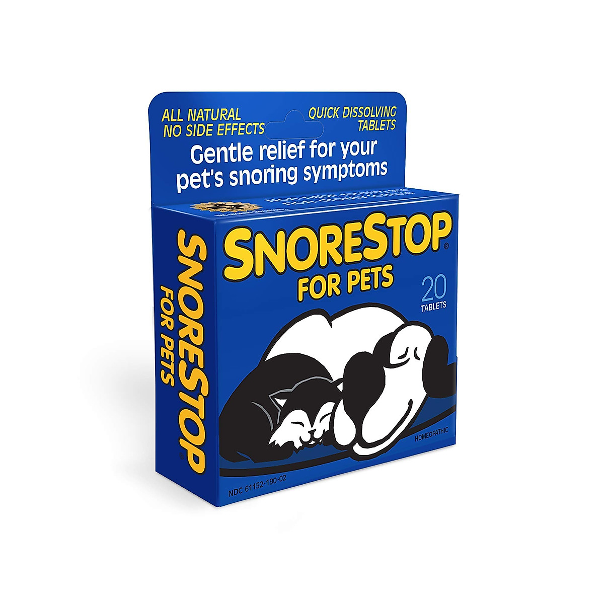 SnoreStop for Pets 20 Chewable Tablets I Natural Anti-Snoring Solution I Snore Relief for Dogs Cats I Stop Snoring Aid I Sleep Remedy I Device Free I Helps Stop Snores I Anti-Snore Aid (3 Pack)
