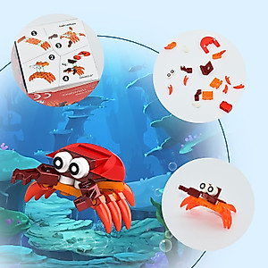 WinGift 12 In 1 Pre Filled Sea Creatures Building Block Set-12 Pcs Mini Building Blocks Toys, STEM Building Blocks Toys, Classroom Prize Toys, Party Favor for Kids,Birthday,Goodie Bags,Carnival Prizes