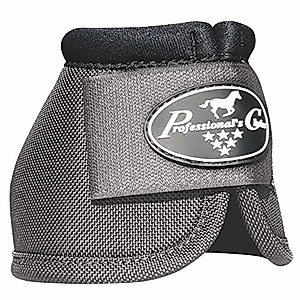 PROFESSIONAL'S Choice - Ballistic NO Turn Overreach Bell Boots - All Colors & Sizes (Charcoal, Medium)