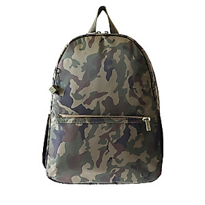Hedgren Earth Sustainably Made Backpack with Detachable Waistpack, Olive Camo Green