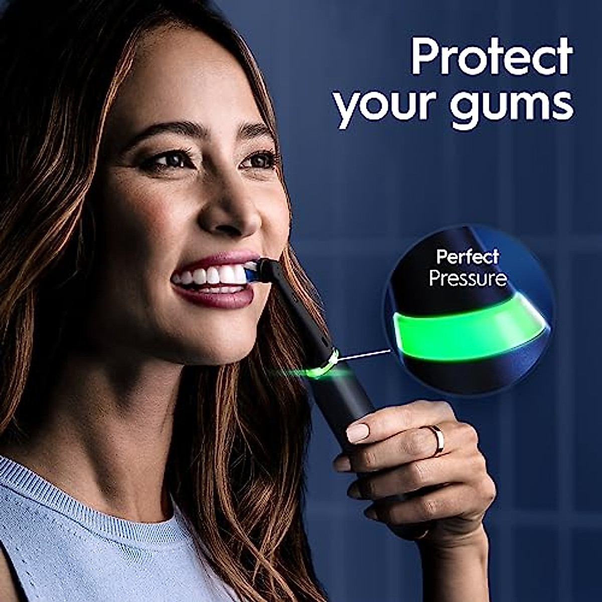 Oral-B iO Series 9 Electric Toothbrush with 4 Brush Heads, Aqua Alabaster