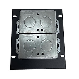 ProCraft Pro Audio Recessed Floor Pocket Box. Loaded with 2 AC Duplexes, Made in the USA