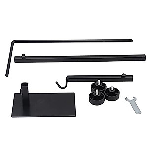 APlayfulBee Reptile Lamp Stand Metal Floor Light Holder Lamp Support Adjustable 14-25.2 Inch for Terrarium Heat Lamps Turtles Lizards Snakes Amphibians