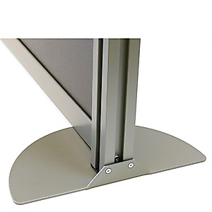 NBF Office Partition, Cubicle Wall Divider, Modern Room Separator, Free Standing Privacy Panel, 52" H x 60" W, Indoor, Espresso