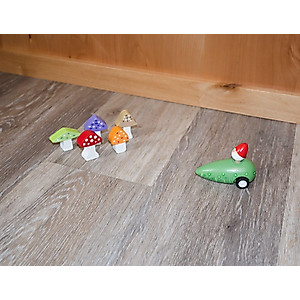 Gnome and Mushroom 6 Piece Bowling Game by Jack Rabbit Creations – Pull-Back Car and Garden Mushroom Stacking Pins – Classic Wooden Toy – Develops Hand Eye Coordination & Motor Skills - Ages 3+ Years