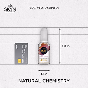 SKYN Natural Chemistry Lubricant – 2.7 fl. oz – pH-Balanced, Water-Based Lube Infused with Natural Moisturizer​