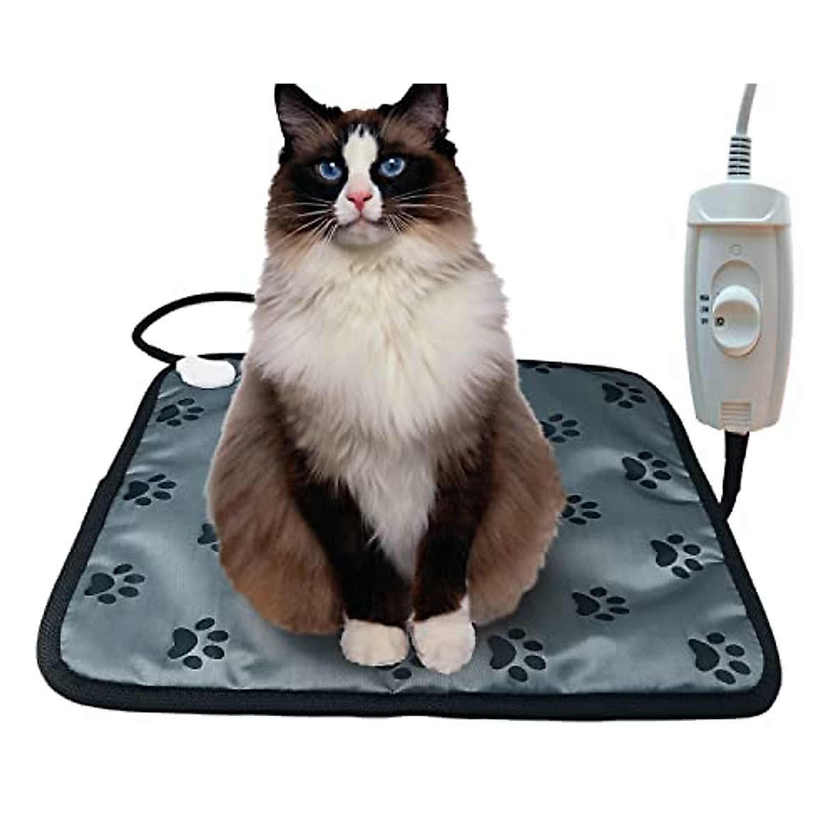 DEOMAN Pet Heating Pad for Small Dogs Cats Heated Bed mat Indoor Electric Cat Heating pad Waterproof Dog Heating pad Chew Proof Cord,Easy Clean