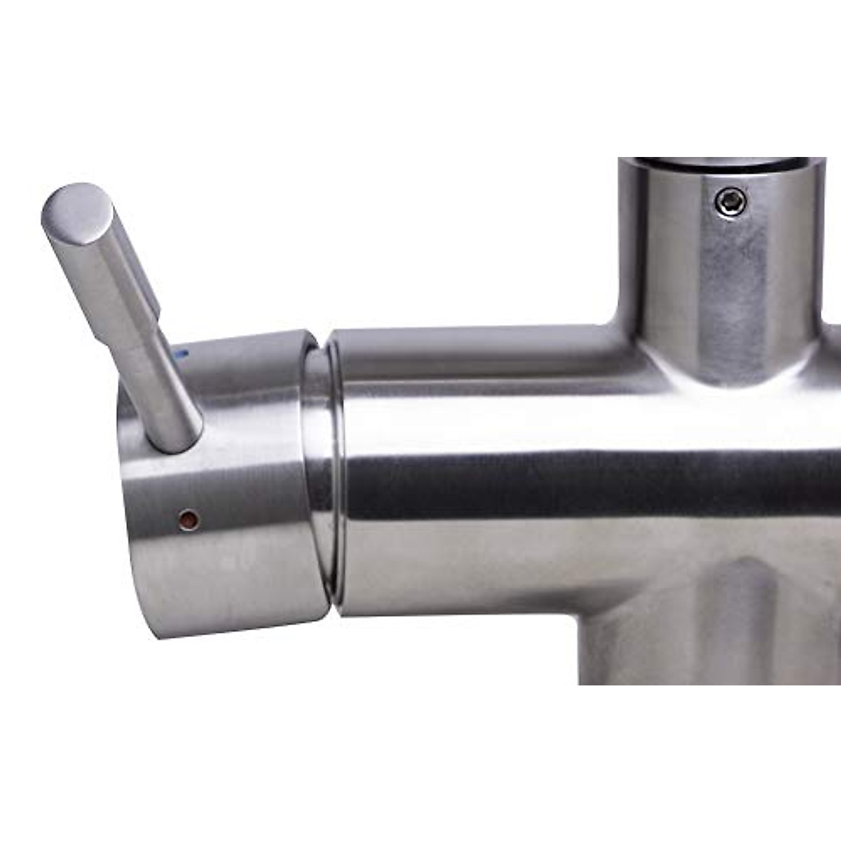 ALFI brand AB2038 Solid Retractable Single Hole Kitchen Faucet, Polished Stainless Steel