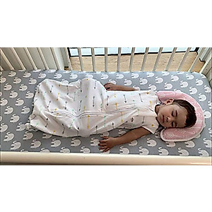 Pack n Play Sheets – Premium Pack and Play Sheets 4 Pack – 100% Super Soft Jersey Knit Cotton Playard Mattress Sheets – Portable Playpen Fitted Play Yard Mini Crib Sheet For Boy & Girl (24 x 38 x 5)