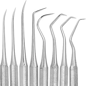 4 Pc Stainless Steel Picks Probes Wax & Clay Sculpting Tools