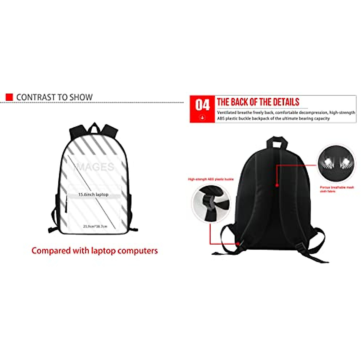 HUIACONG Aztec Western Horse School Backpack Set Purse for Girls Kids School Bag with Lunch Box Pencil Case Elementary Primary Bookbag Large Capacity High Schoolbags Satchel