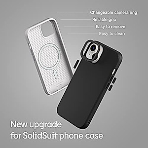 RhinoShield SolidSuit Case Compatible with Magsafe for [iPhone 13 Mini] | Shock Absorbent Slim Design Protective Cover with Premium Matte Finish 3.5M / 11ft Drop Protection - Classic White