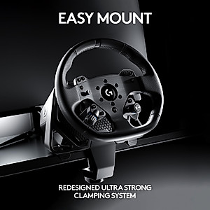 Logitech G PRO Racing Wheel for PC, Direct Drive 11 Nm Force, TRUEFORCE Force Feedback, Magnetic Gear Shift Paddles, Dual Clutch, OLED Display, Quick Release, PRO Button Layout