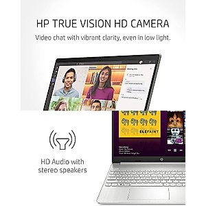 HP 2022 Pavilion Laptop, 15.6" FHD IPS Touchscreen Display, Intel 11th Gen 4-Core i5-1135G7 Processor, 12GB DDR4 RAM 256GB PCle SSD, Intel Iris Xe Graphics, Webcam, HDMI, Windows 11 Home, Silver