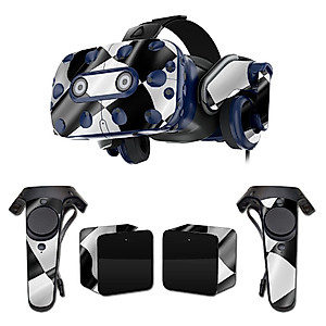 MightySkins Skin Compatible with HTC Vive Pro VR Headset - Race Flag | Protective, Durable, and Unique Vinyl Decal wrap Cover | Easy to Apply, Remove, and Change Styles | Made in The USA