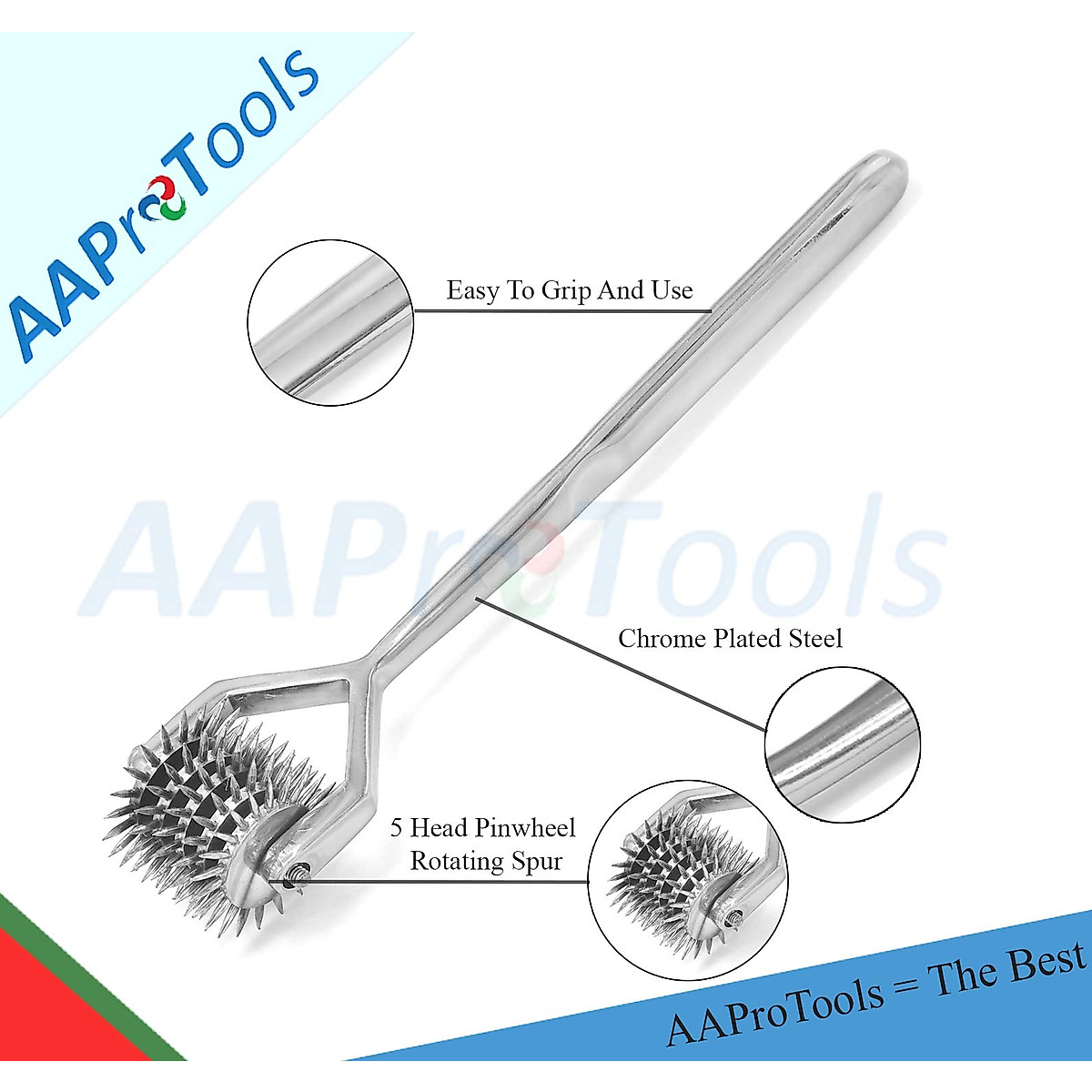 AAProTools Special Edition Pinwheel WARTENBERG Neurological Sensory Diagnostic, 1,3,5,7 Set with Case